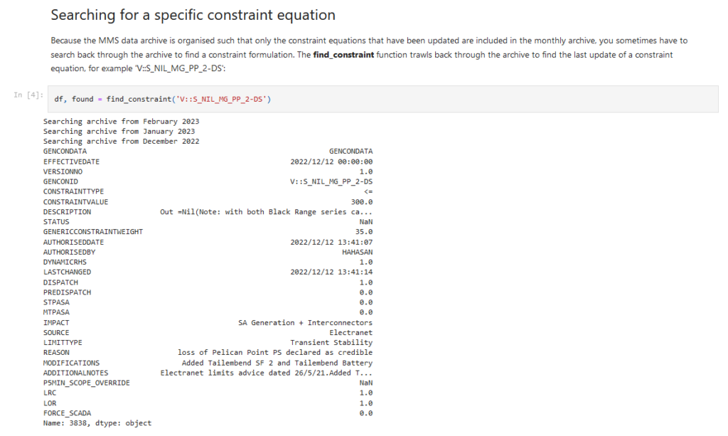 How to decipher NEMDE constraint equation formulations